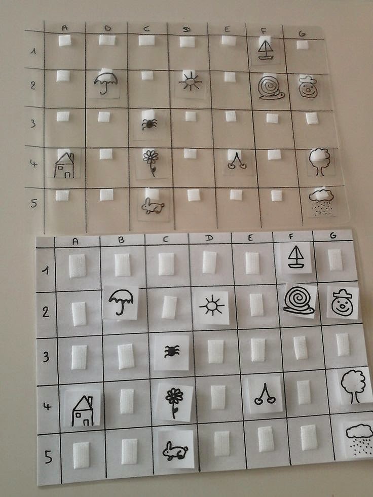 idéesautisme: Repérage sur quadrillage