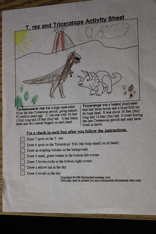 Learning With My Boys: Dinosaurs Day 16: Tyrannosaurus Rex