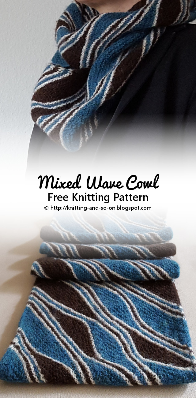 Knitting and so on: Mixed Wave Cowl