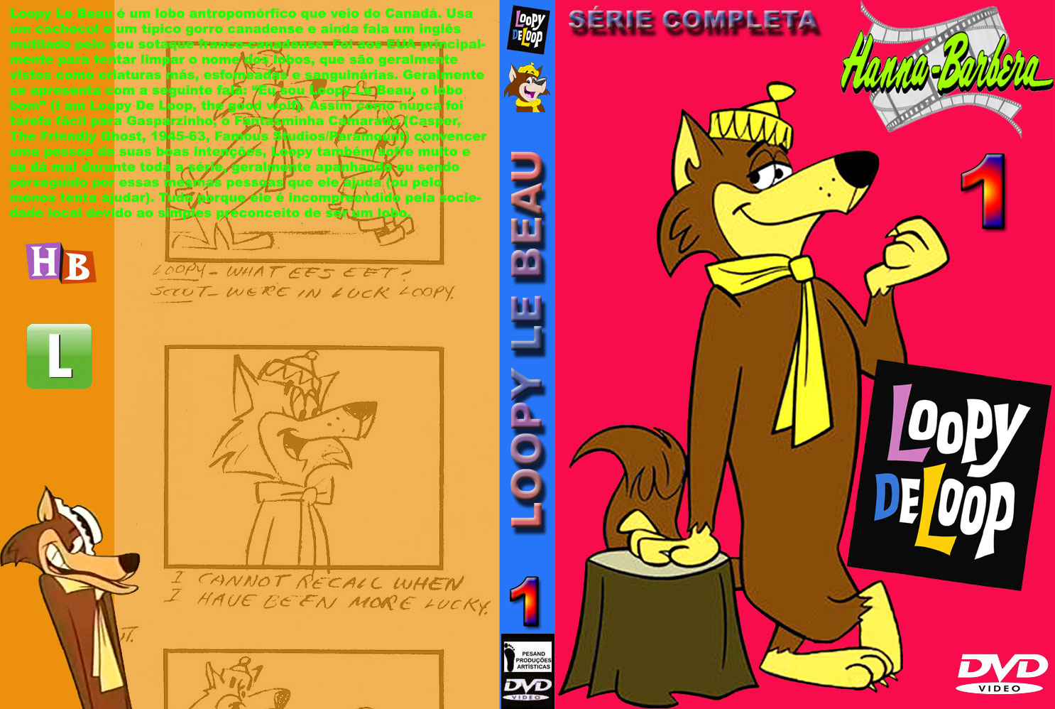 CAPAS EM SÉRIE: CAPA DVD - LOOPY DE LOOP - 1959 Á 1965 - COMPLETA