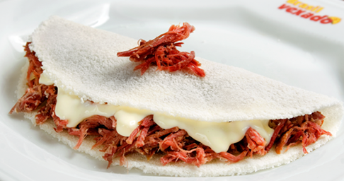 Receita de família : TAPIOCA COM CARNE DE SOL E QUEIJO