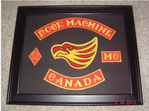 ROCK MACHINE MC FRAMED PATCH SET