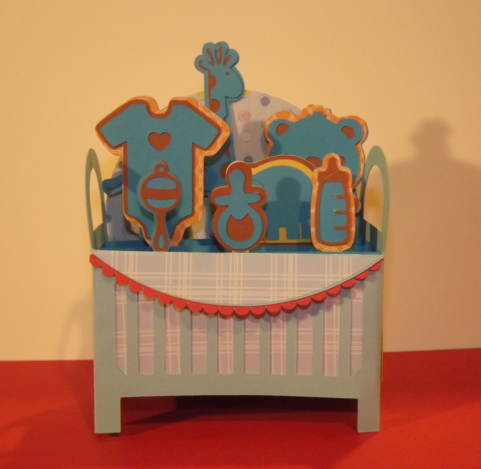 Oh So Many Crafts: Baby Crib box card