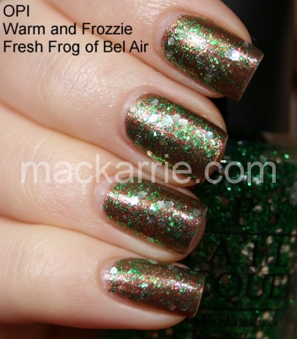 MacKarrie Beauty Style Blog: OPI Warm and Frozzie, Fresh Frog of Bel Air