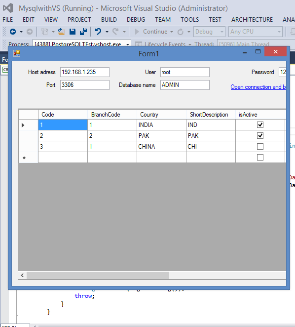 Connecting to Mysql on Visual Studio,Mysql with C sharp Connecting to Mysql on Visual Studio,Mysql with C sharp