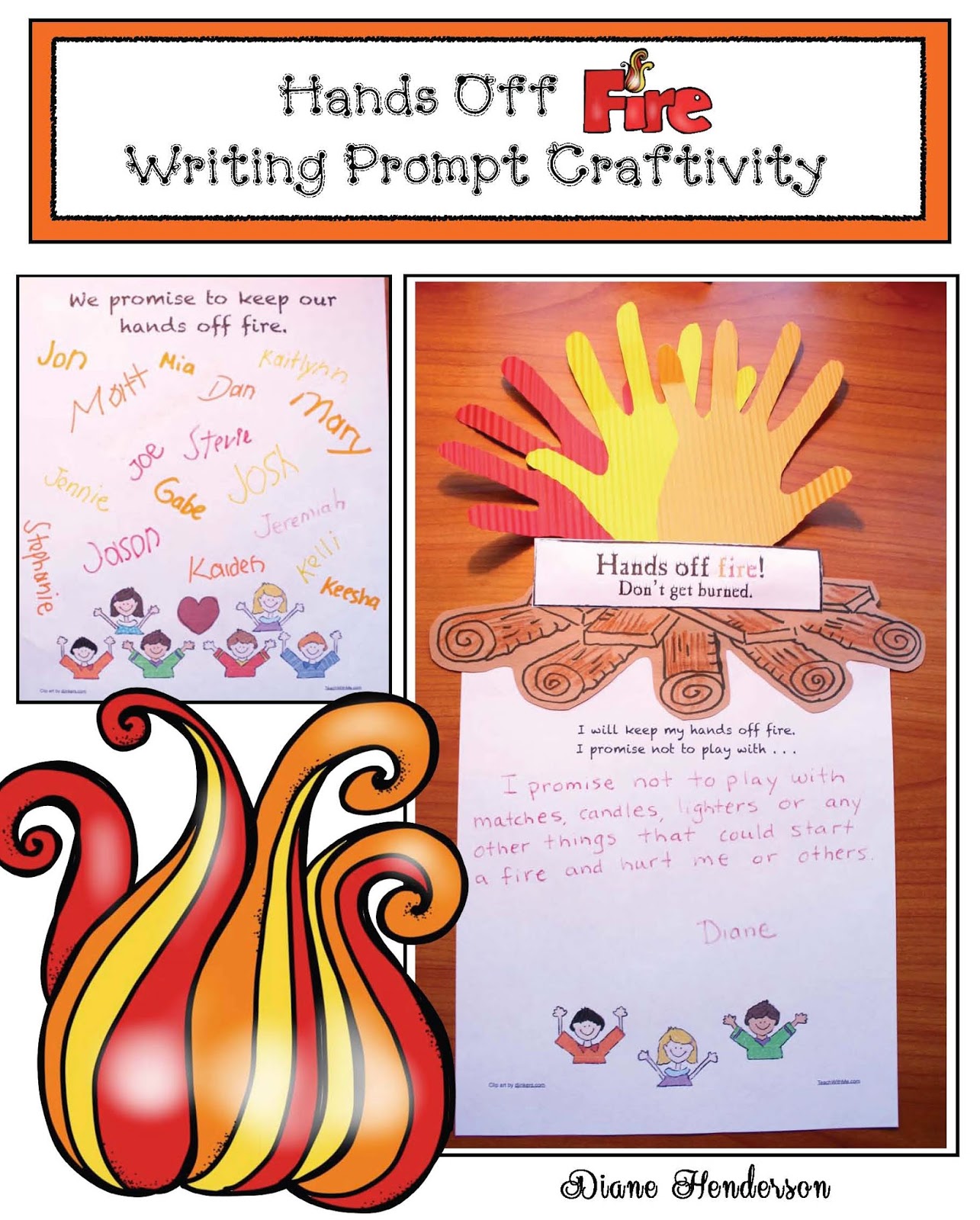 Fire Safety Craftivity - Classroom Freebies