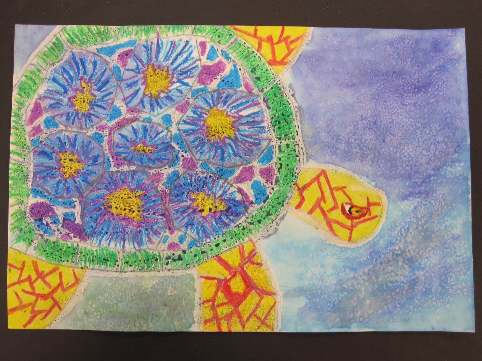 Lake and Hartville Elementary Art: Sea Turtles
