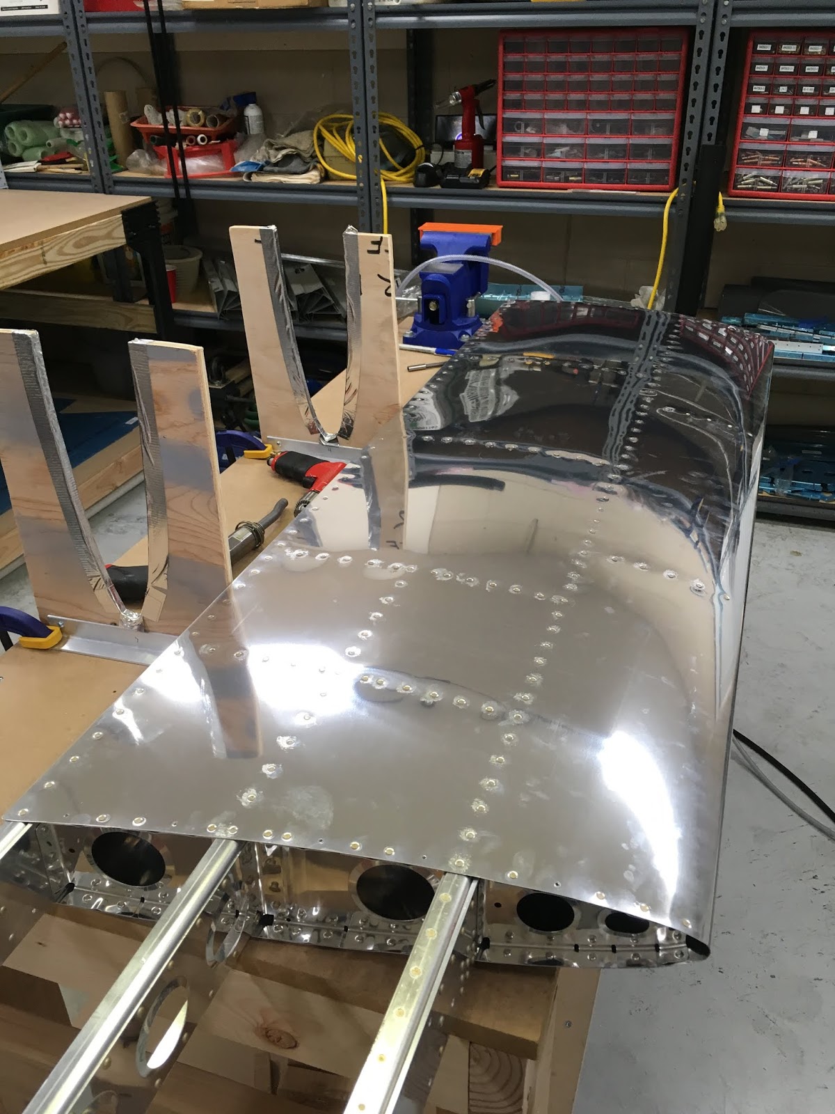 Alex's RV-14A Build Log: Section 8 - Horizontal Stabilizer (riveting ...