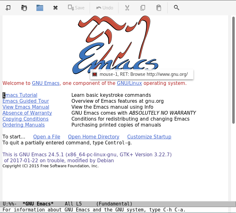EMACS TEXT EDITOR BASIC COMMANDS - For Education Only