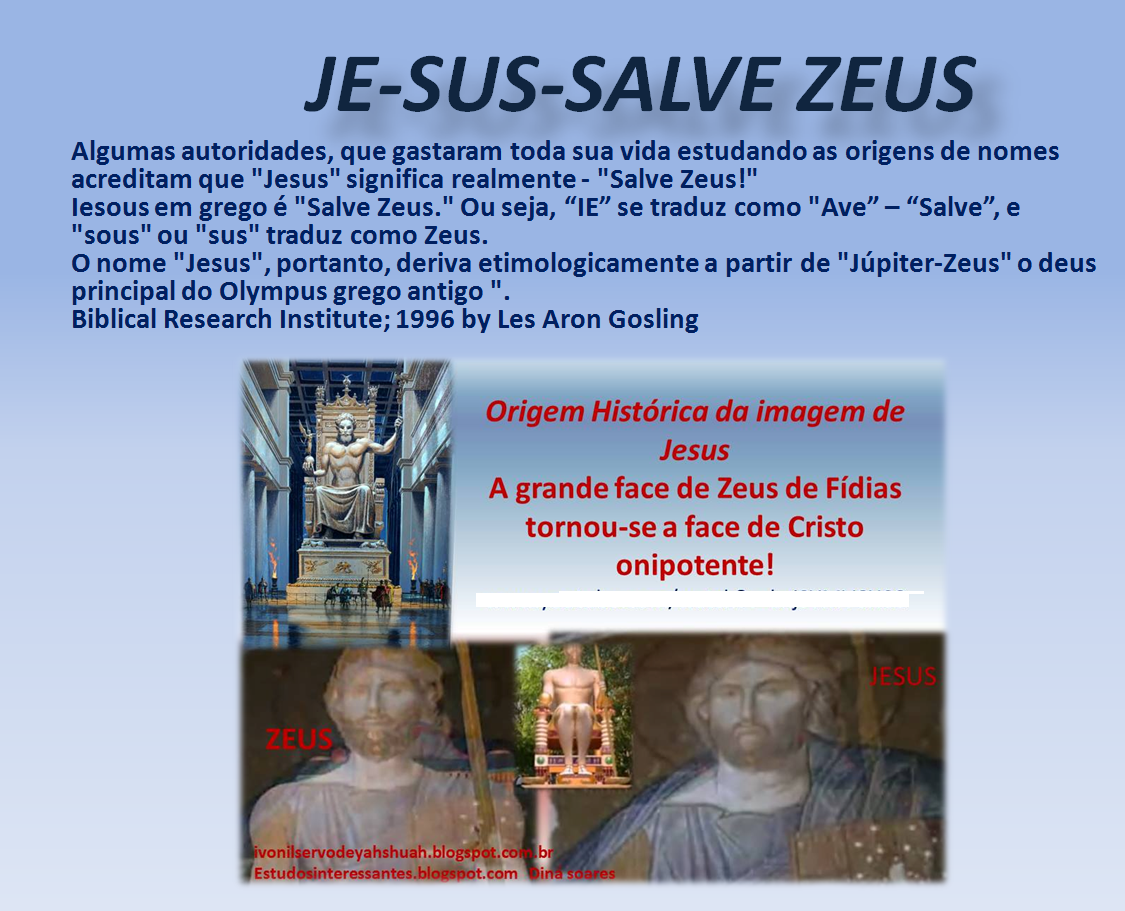 axiomafinal: DEUS=ZEUS....JESUS KRISTI=JESEU KRISHNA