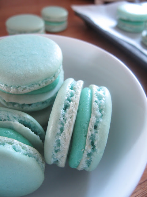 Baby Blue Macarons