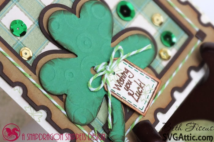 SVG Attic Blog: Good Luck Shamrock Card with Beth
