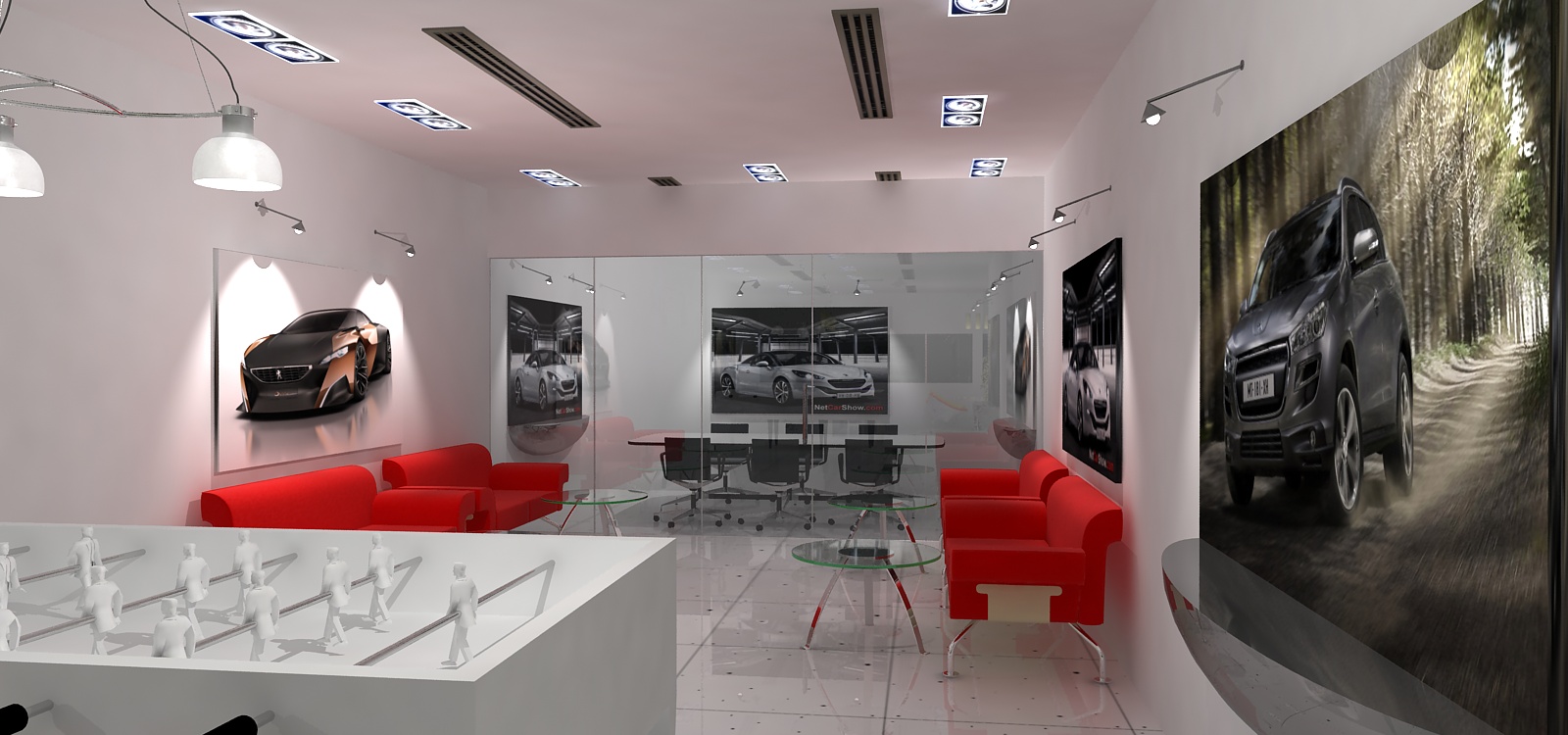 Gurooji Design: Peugeot Service station design
