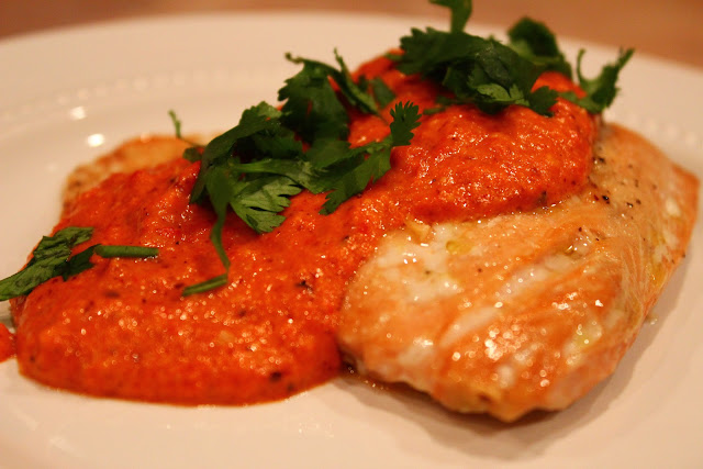 Primal Bites: Wild Caught Salmon w Romesco Sauce