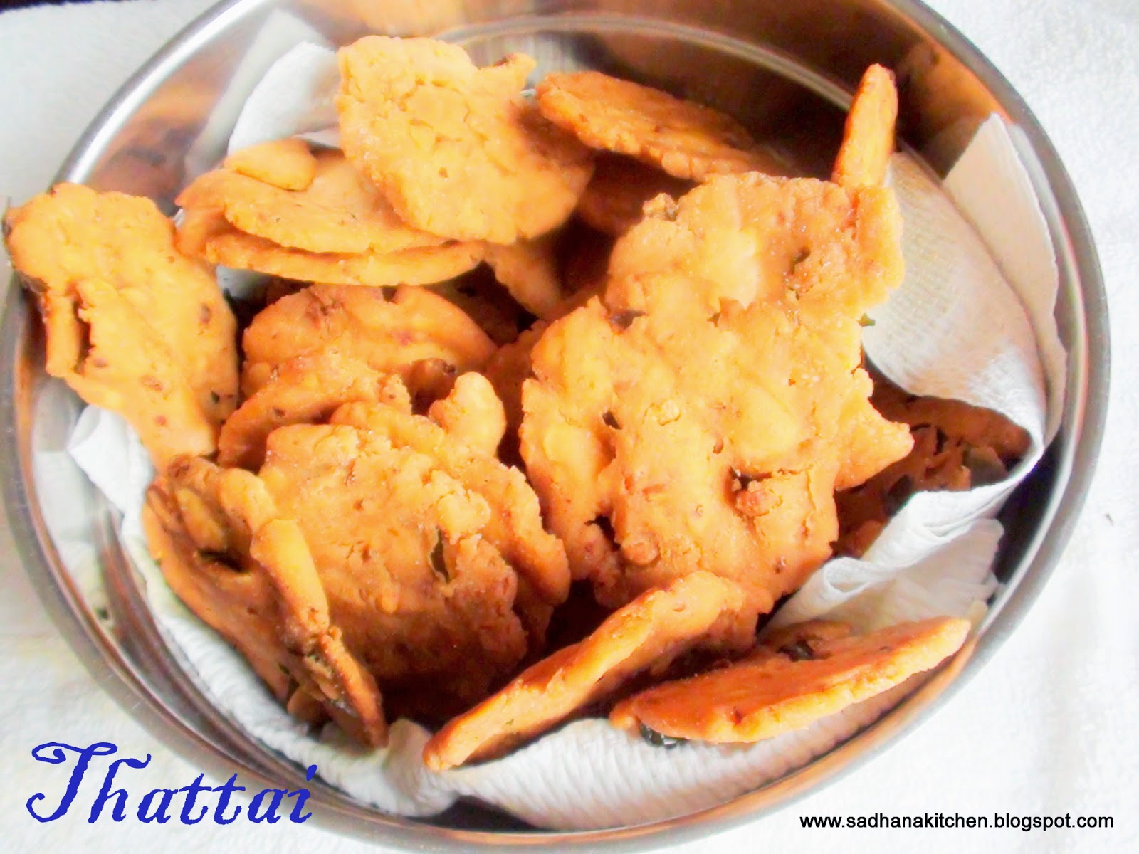 Madappalli - Temple's Kitchen: 447: Thattai – Version 3