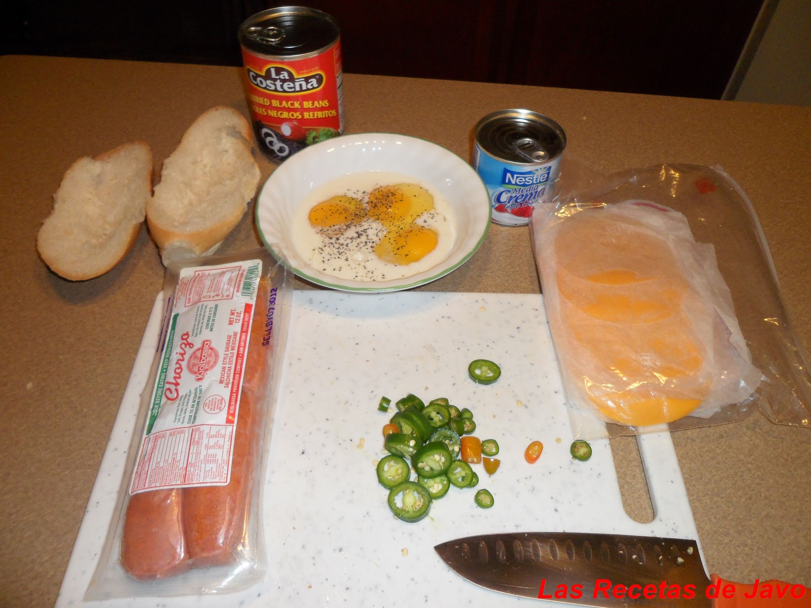 LAS RECETAS DE JAVO: TORTA DE HUEVO CON FRIJOLES