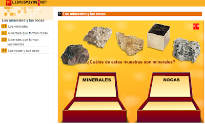 Las TIC en Primaria: LA LITOSFERA: ROCAS Y MINERALES (II)