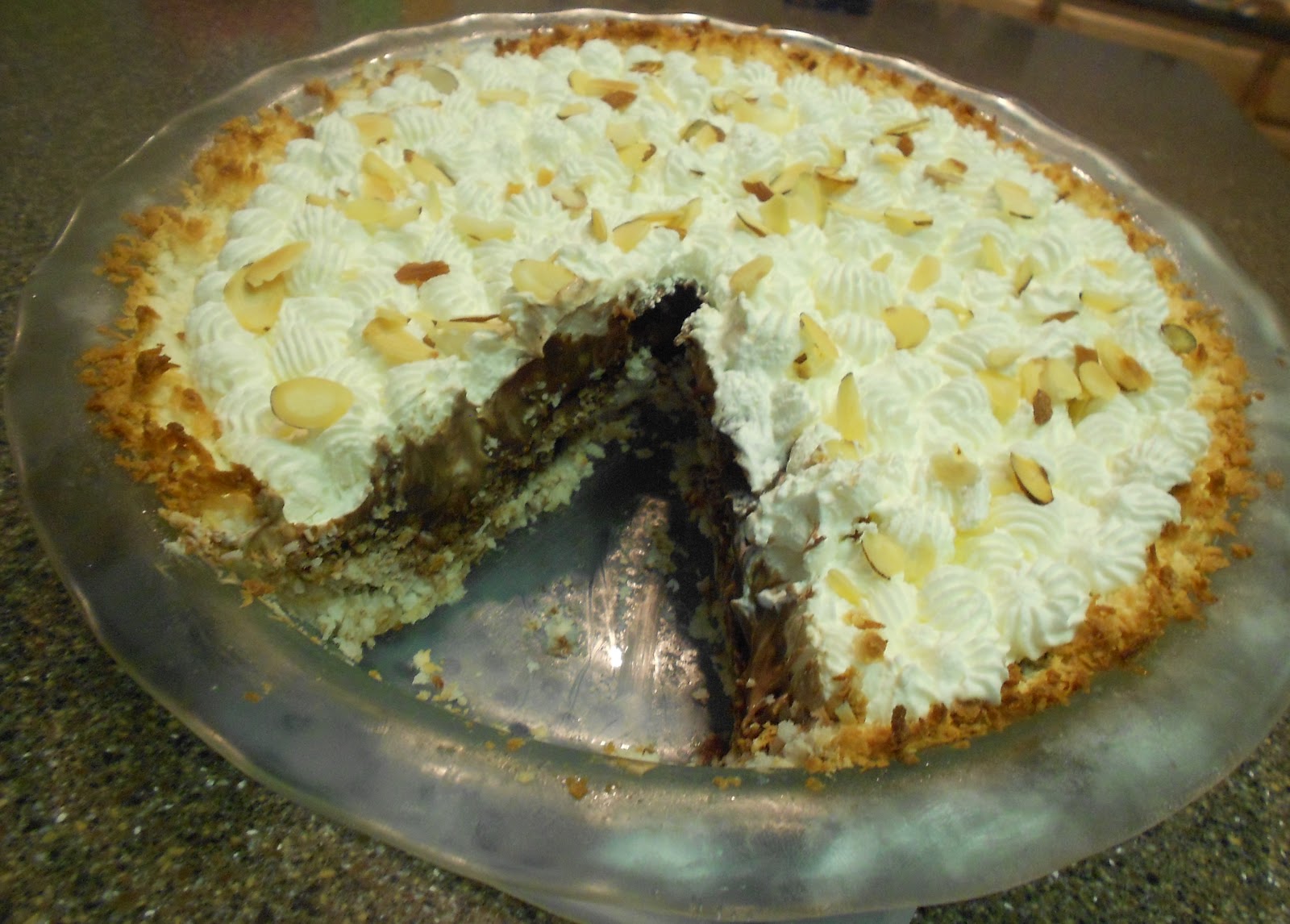 Baking Banquet: CHOCOLATY & CREAMY, "ALMOND JOY" PIE