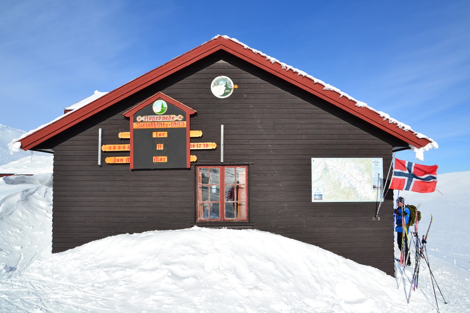 Skitur til Tempelseter - Høgevardehytta - Tempelseter 11.03.17