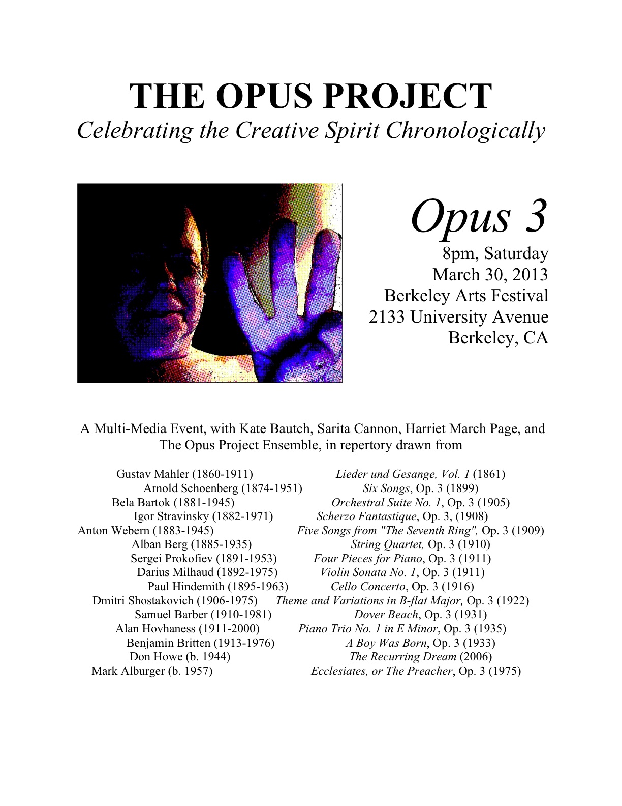 THE OPUS PROJECT: March 30 - Opus 3