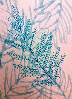 Create A Drawing A Day: Fern pattern
