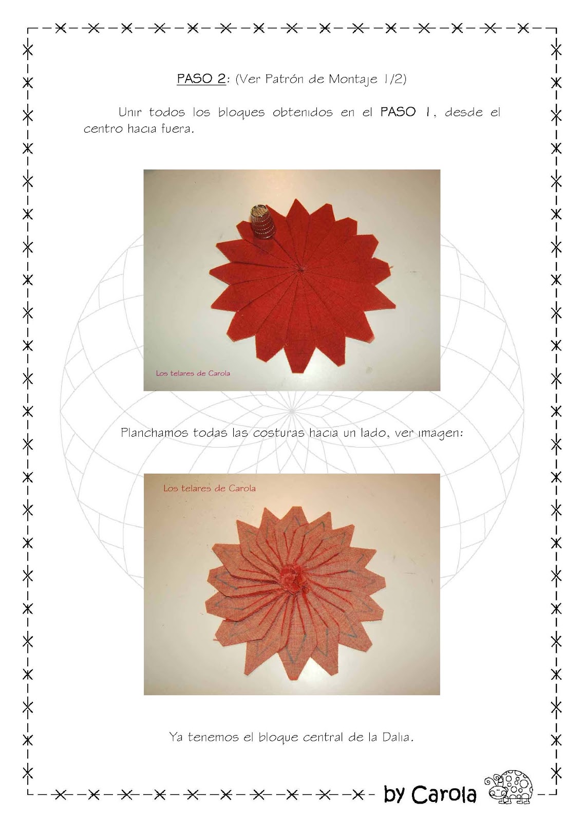 Los Telares de Carola: Tutorial "Gran Dalia"