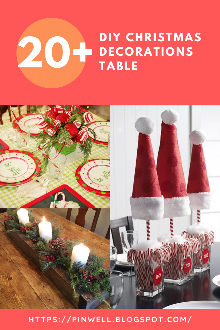 20+ DIY Christmas Decorations Table