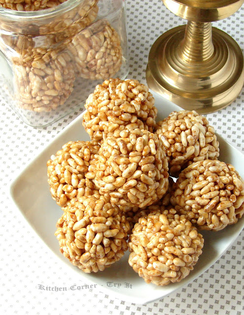 Pori Unda/Sweet Puffed Rice Balls