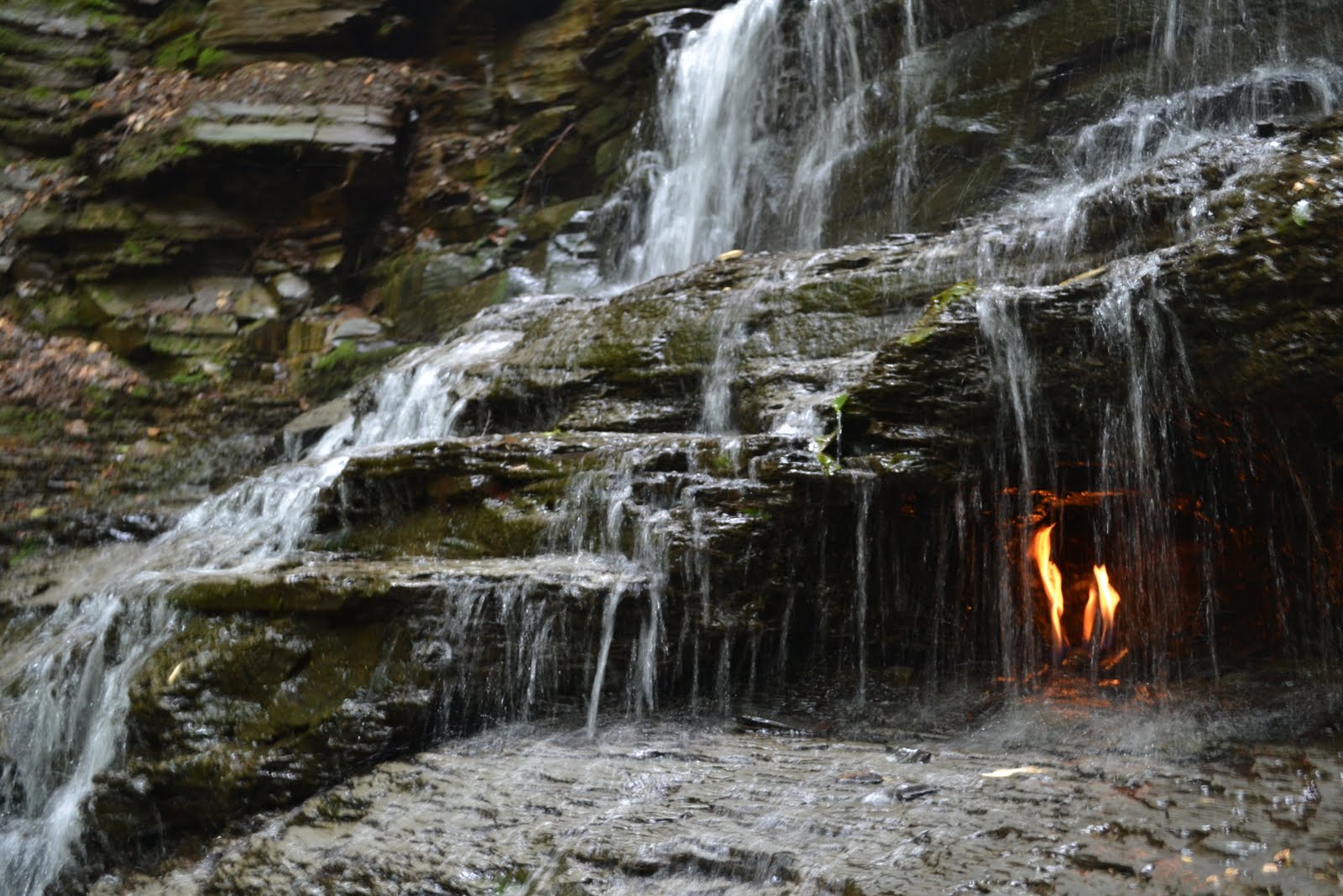 Dramatically vivid, Spontaneously Pure Photography: Eternal Flame Falls ...