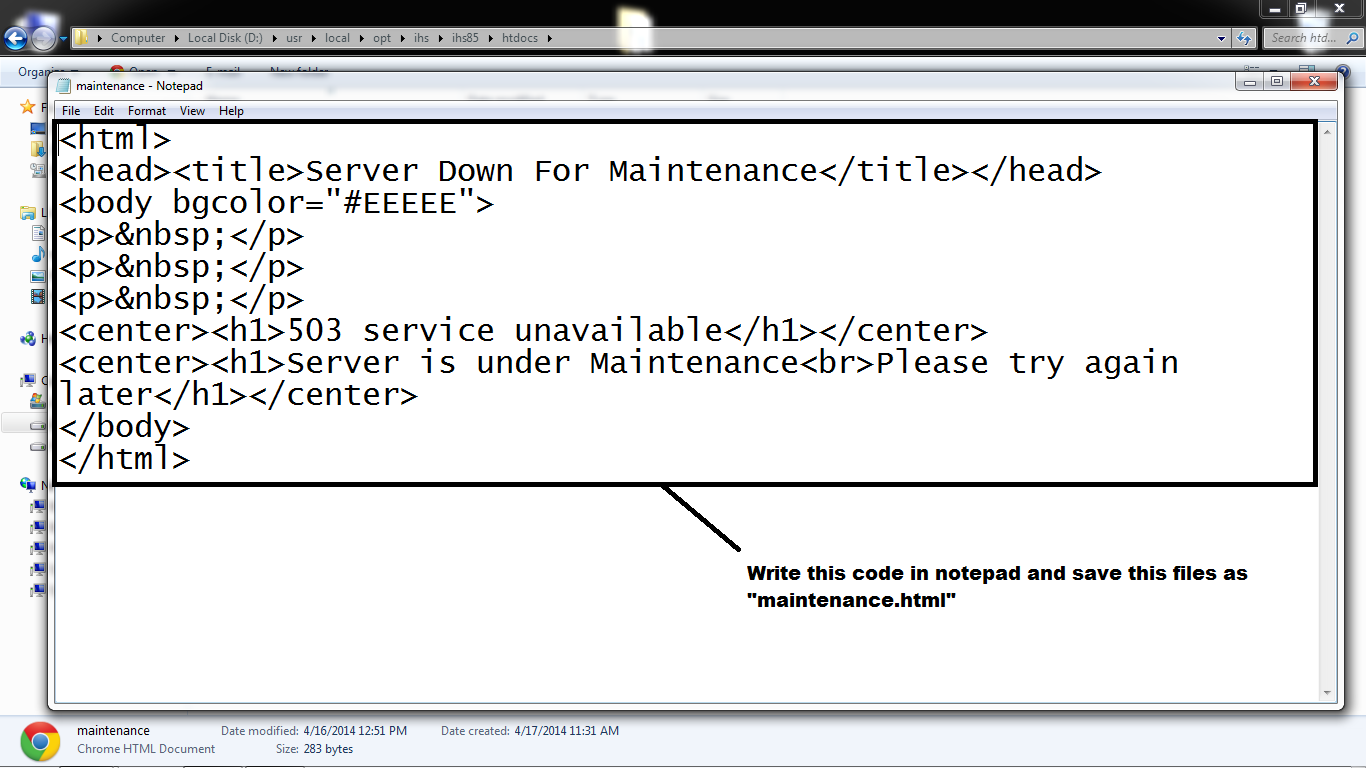 IBM WebSphere Application Server: Configuring a temporary 'Site Down For Maintenance' page in ...
