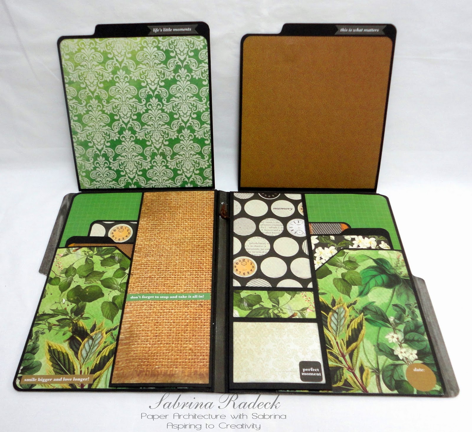 File Folder Scrapping #4 - Limelight | Aspiring to Creativity