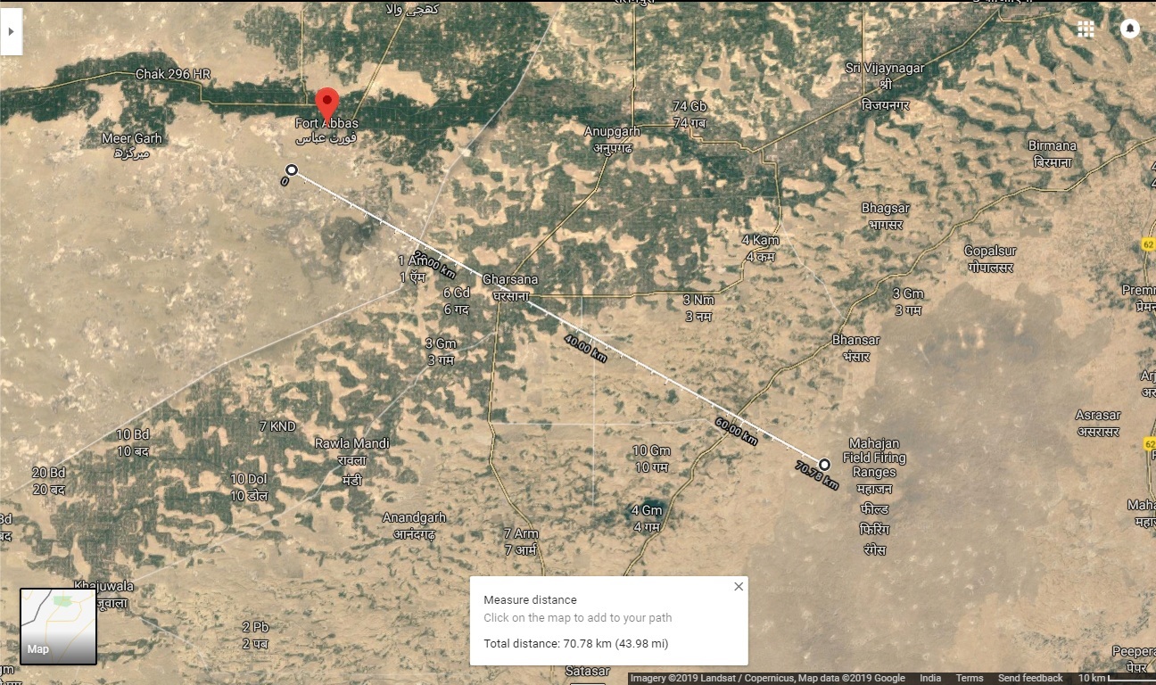 Asian Defence News: Geolocating Pakistan Army movements near Fort Abbas ...