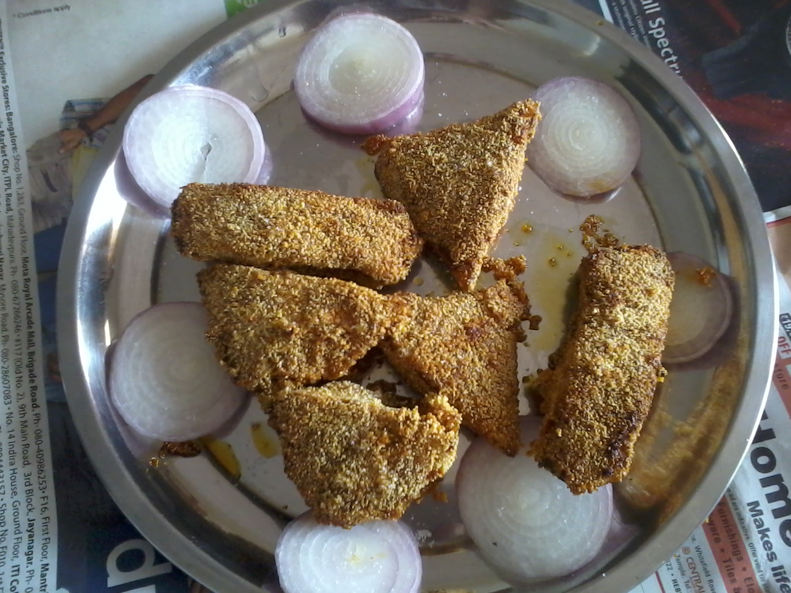 My Creative Space: Pomfret Rava fry