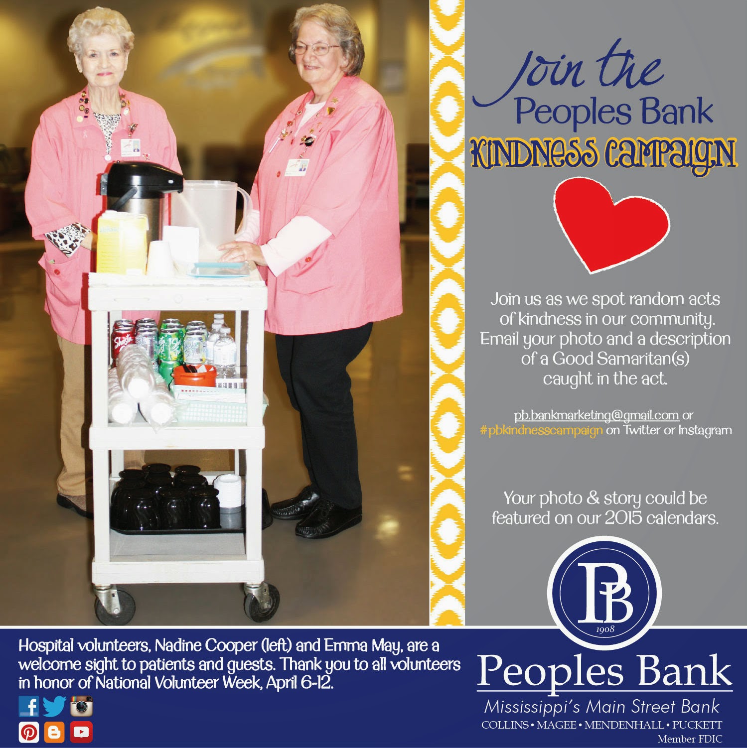 Kindness Campaign ~ Peoples Bank