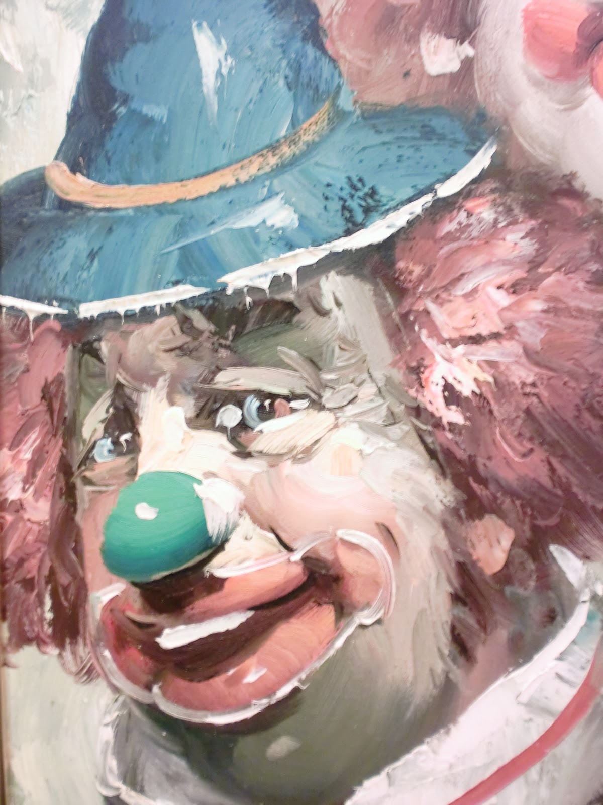 Awakening...: Signed William Moninet - Clown - Oil Painting
