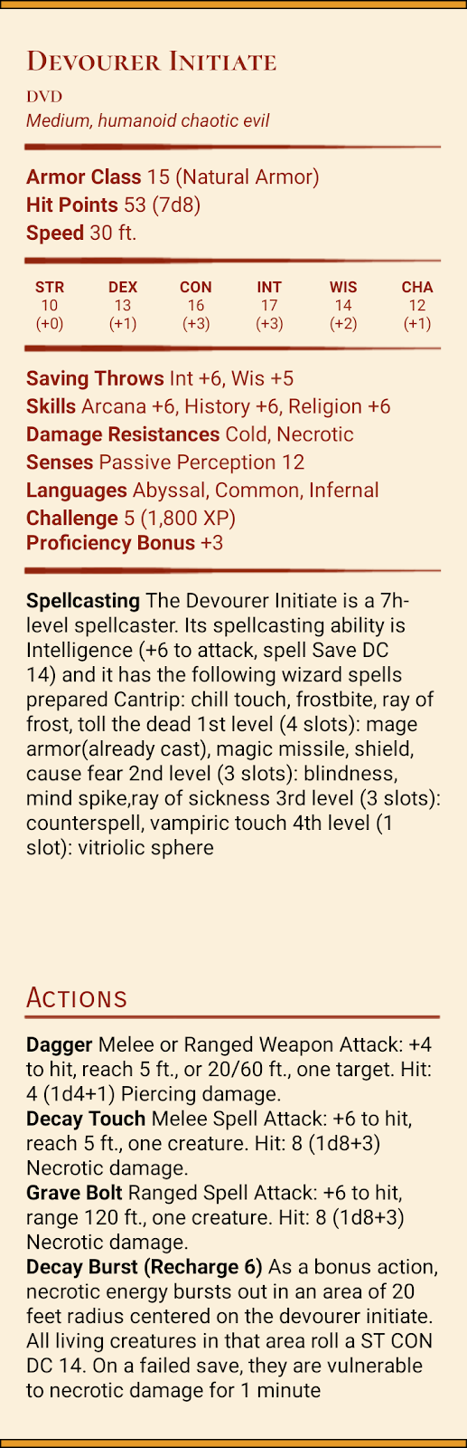 L'Arte del Dungeon Master: Two homebrew Necromancer NPCs