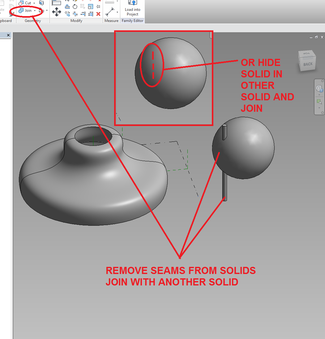 The Simply Complex Blog: How I Remove seams from Mass and AC revolve surfaces and solids in Revit