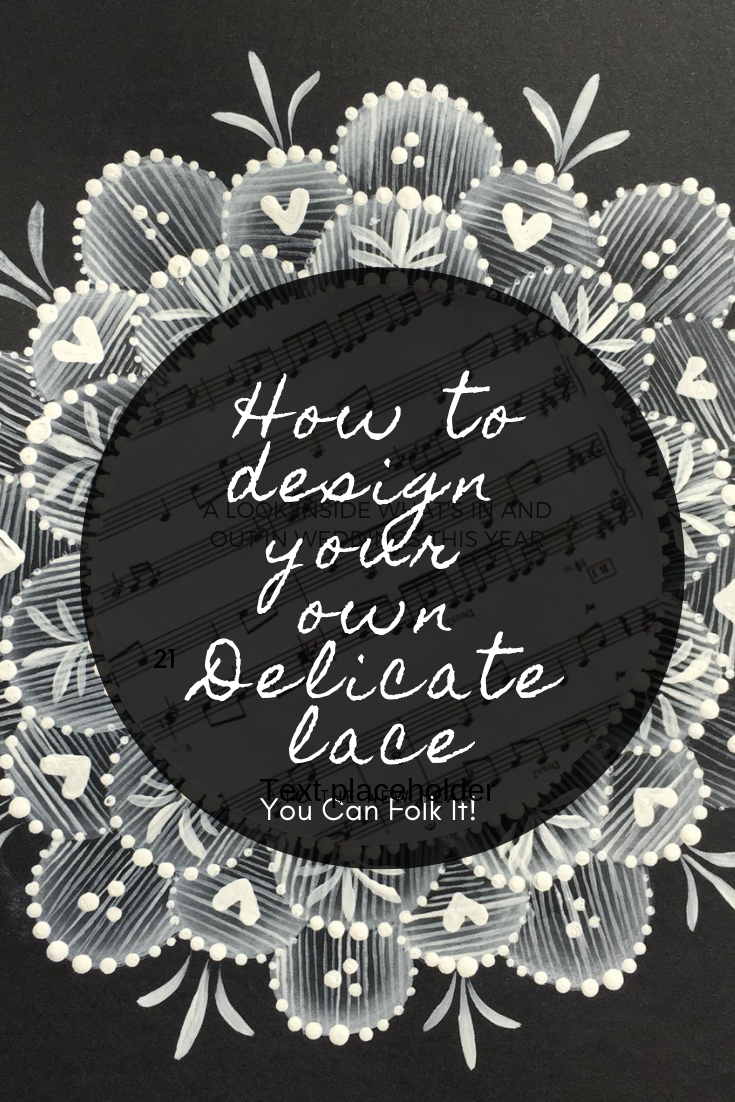 You Can Folk It!: Tutorial: How to design a delicate lace pattern