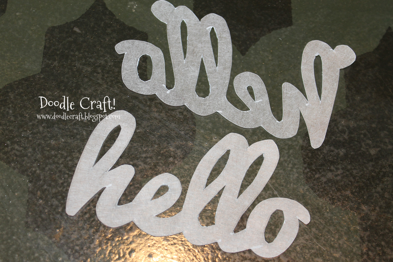 Hello Custom Acrylic Word Necklace with Shrinky Dinks!