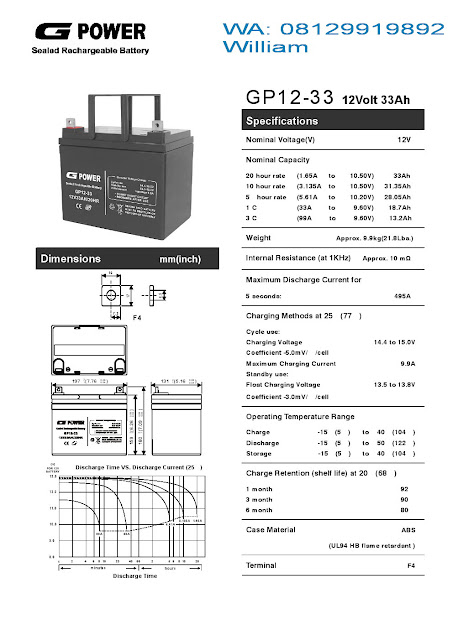 "G POWER" BATERRY UPS MURAH !!! ~ Battery Telecommunication Murah