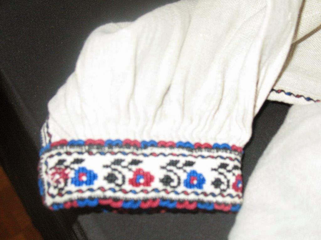 FolkCostume&Embroidery: Inset embroidery on men's shirts from Turka ...