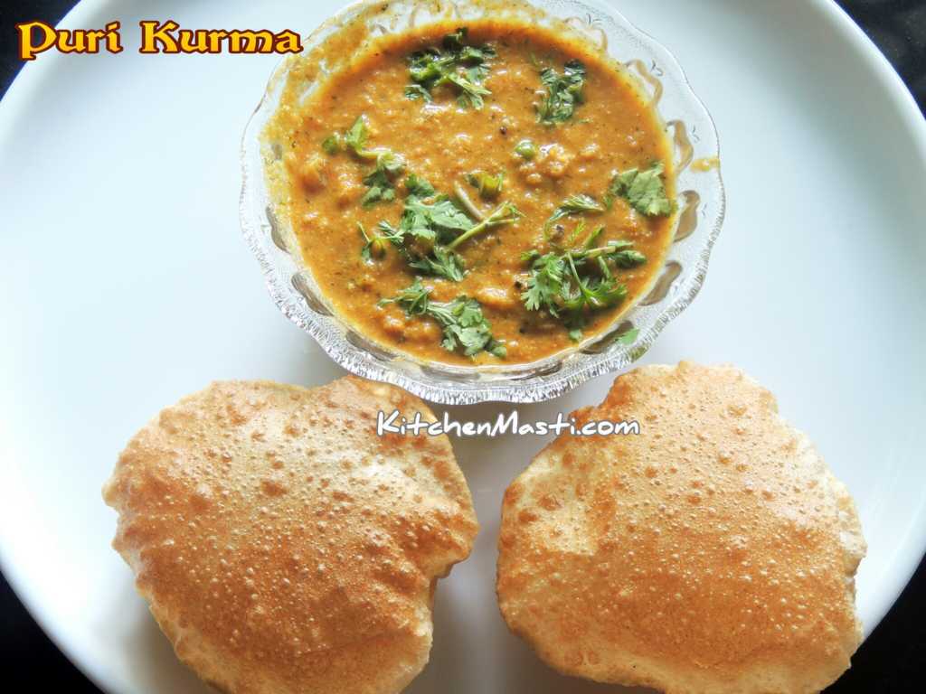 Puri / Poori Kurma Recipe | Vegetarian Recipes