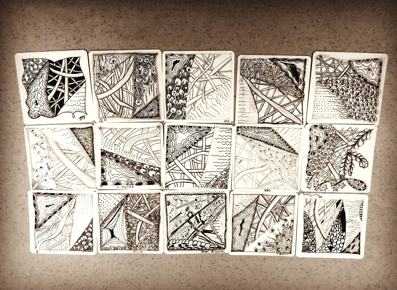 Bolton House: Zentangle 101 Class at the Surfside Library