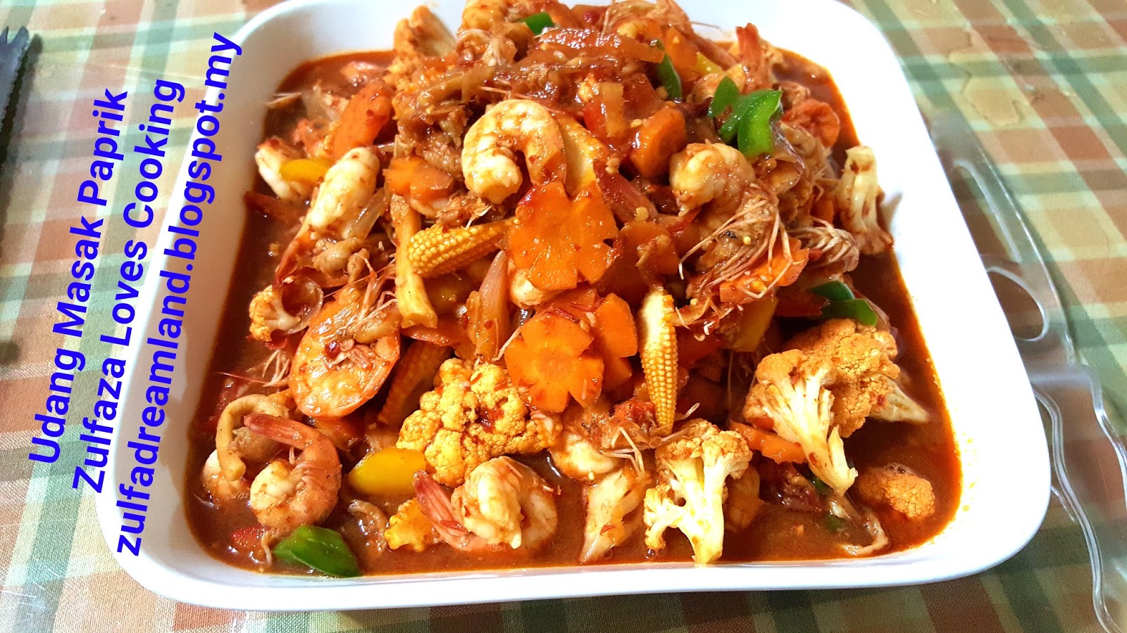 ZULFAZA LOVES COOKING: Udang Masak Paprik