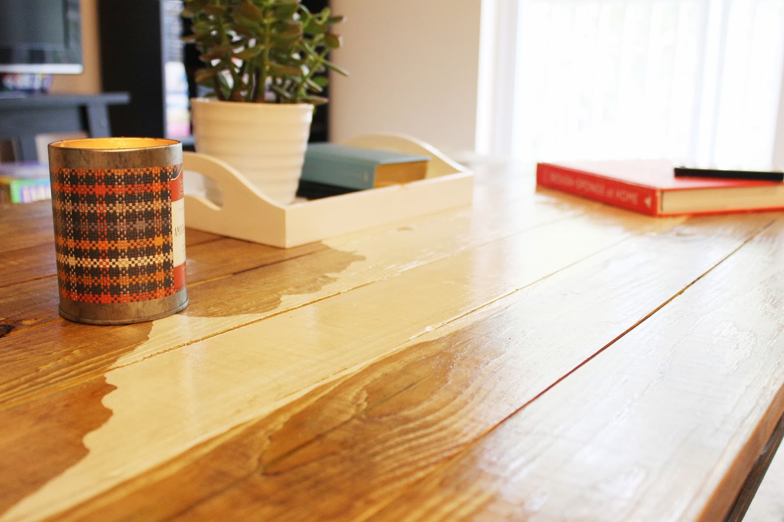 The Ink & Anchor: DIY Virginia Silhouette Wood Table