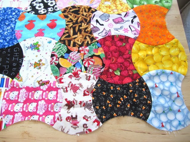 Sew Many Ways...: Machine Sewing Apple Core Quilt…With I Spy Fabric