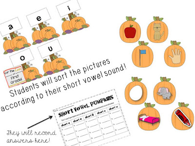 For the Love of First Grade: Let's Do Literacy with Pumpkins