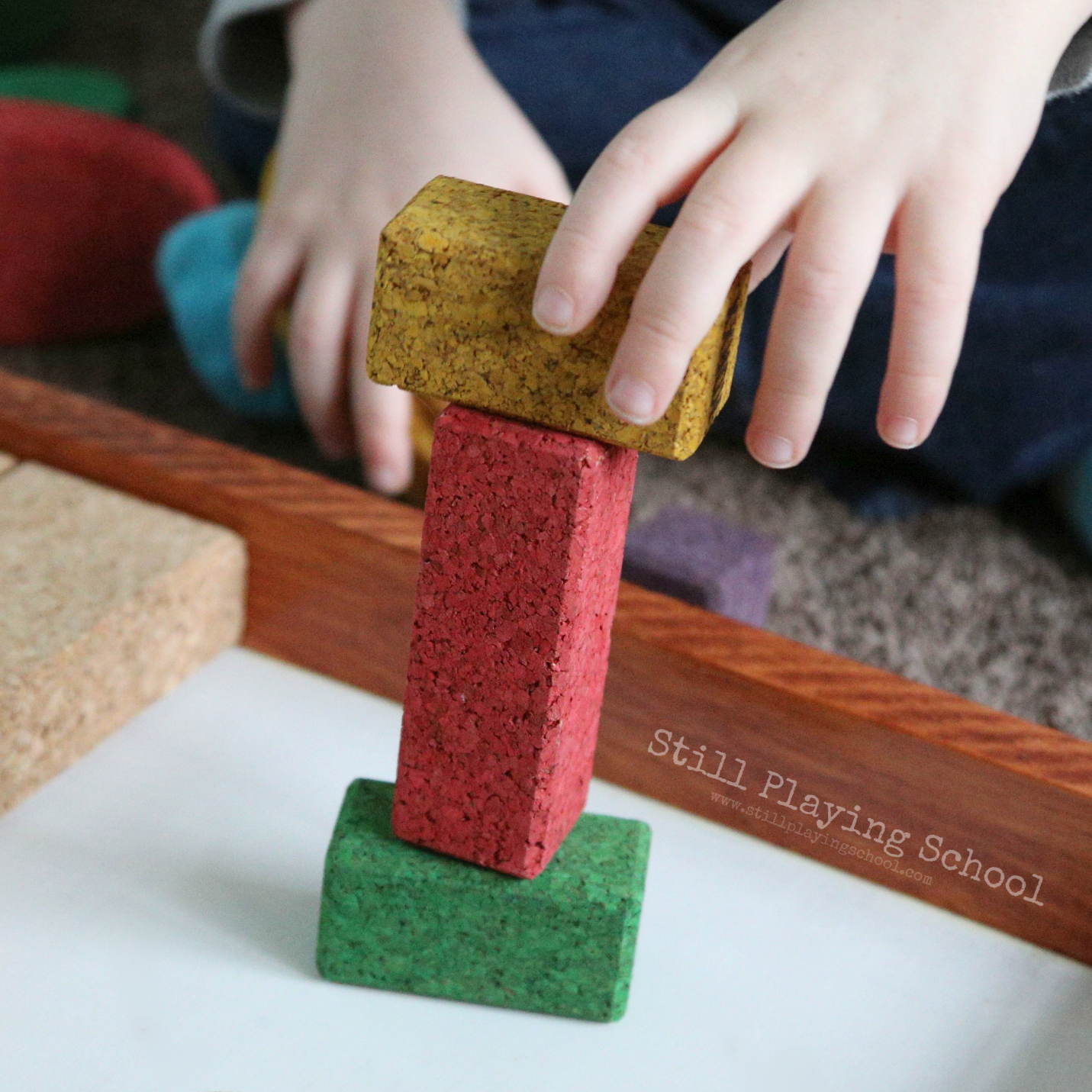 Letter Formation with KORXX Cork Building Blocks | Still Playing School