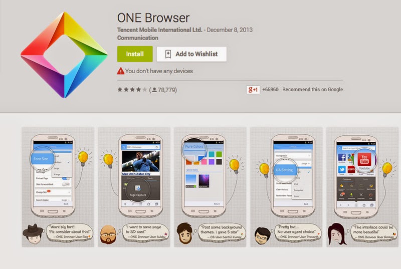 5 Alternative Browsers For Your Android Smartphone ~ The Web Saga