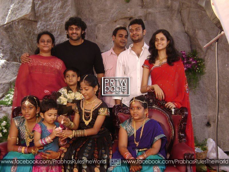 we love prabhas.. : krishnam raju his family photos